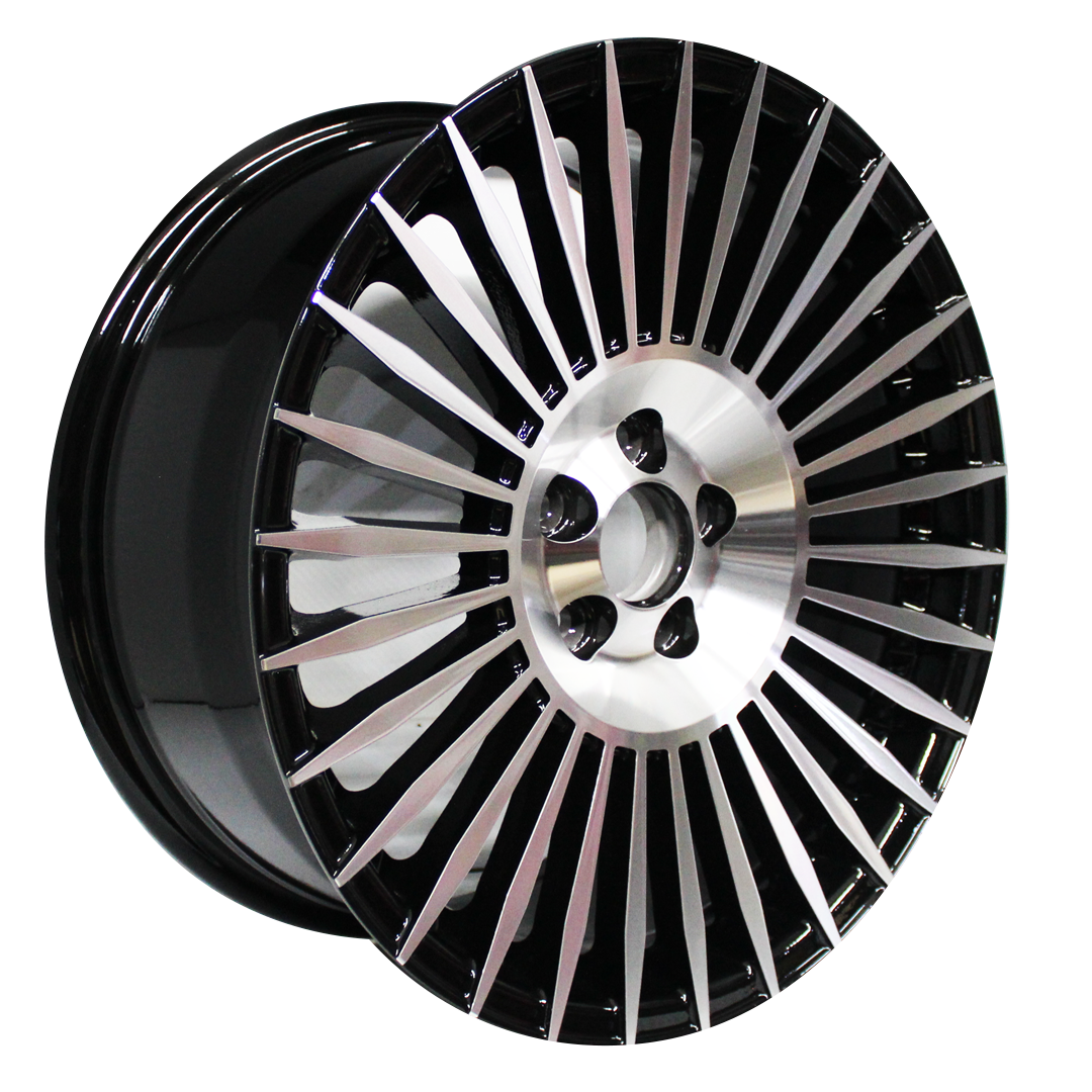 15 inch - Aasta - 5x100 - Black Machined Face Black Machined Face 15x ...