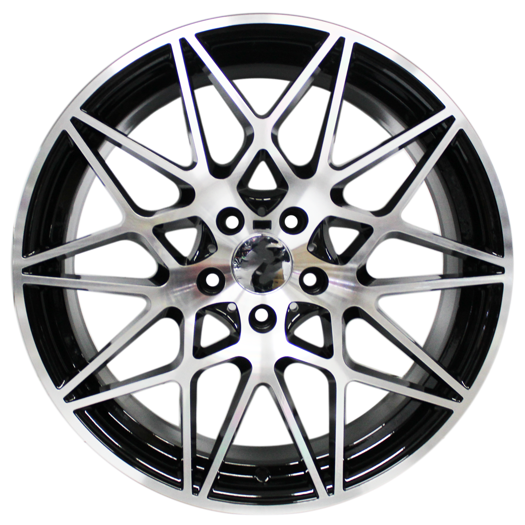 20 inch - 5x120 -N/W - Black Machined Face Black Machined Face 5X120 ...
