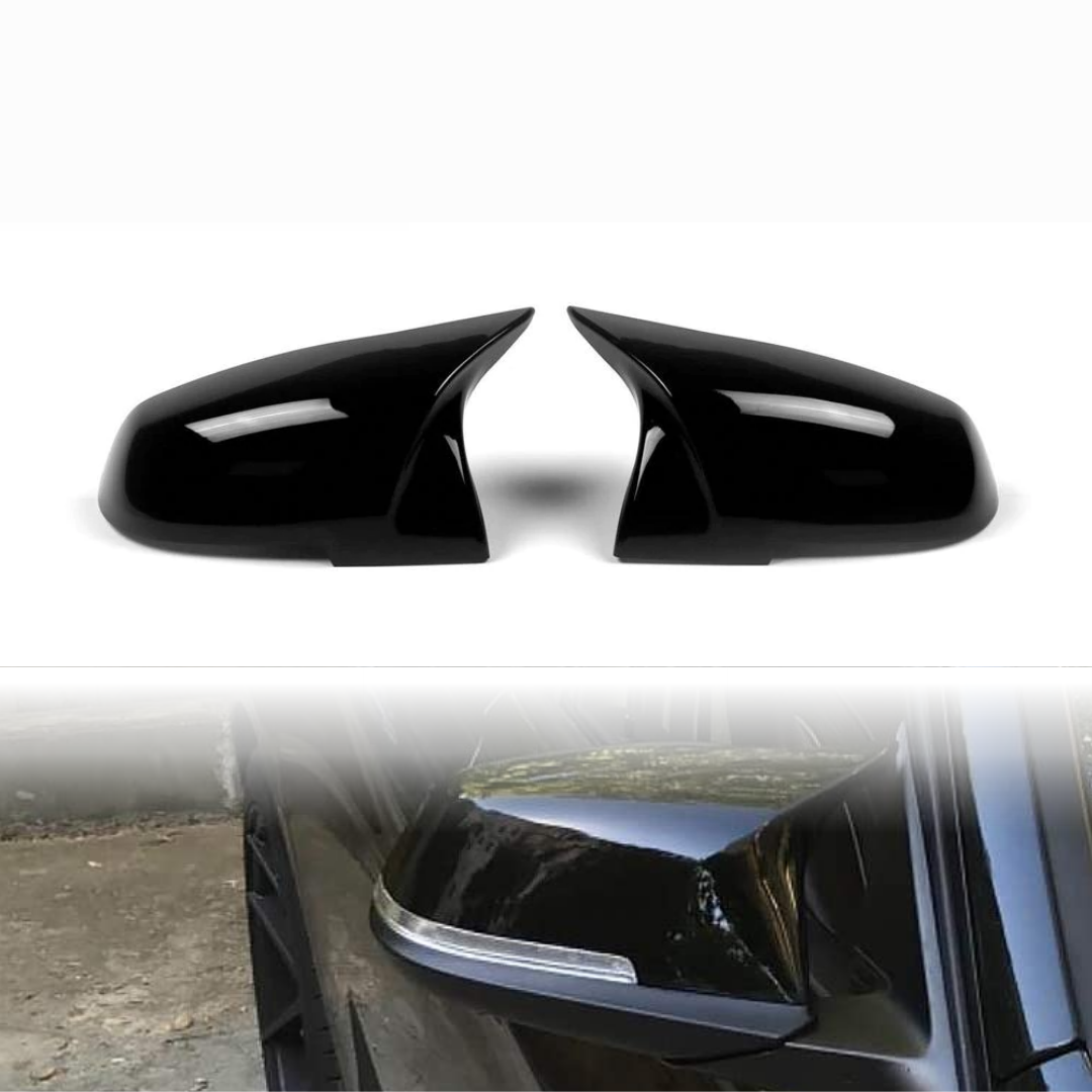 BM F30 - M4 Style Mirror cover- Gloss Black Full Gloss Mirror Covers ...