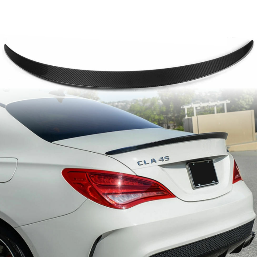 Merc CLA Carbon Fibre Boot Spoiler 1 PC Carbon Fibre Boot Spoiler Fits ...