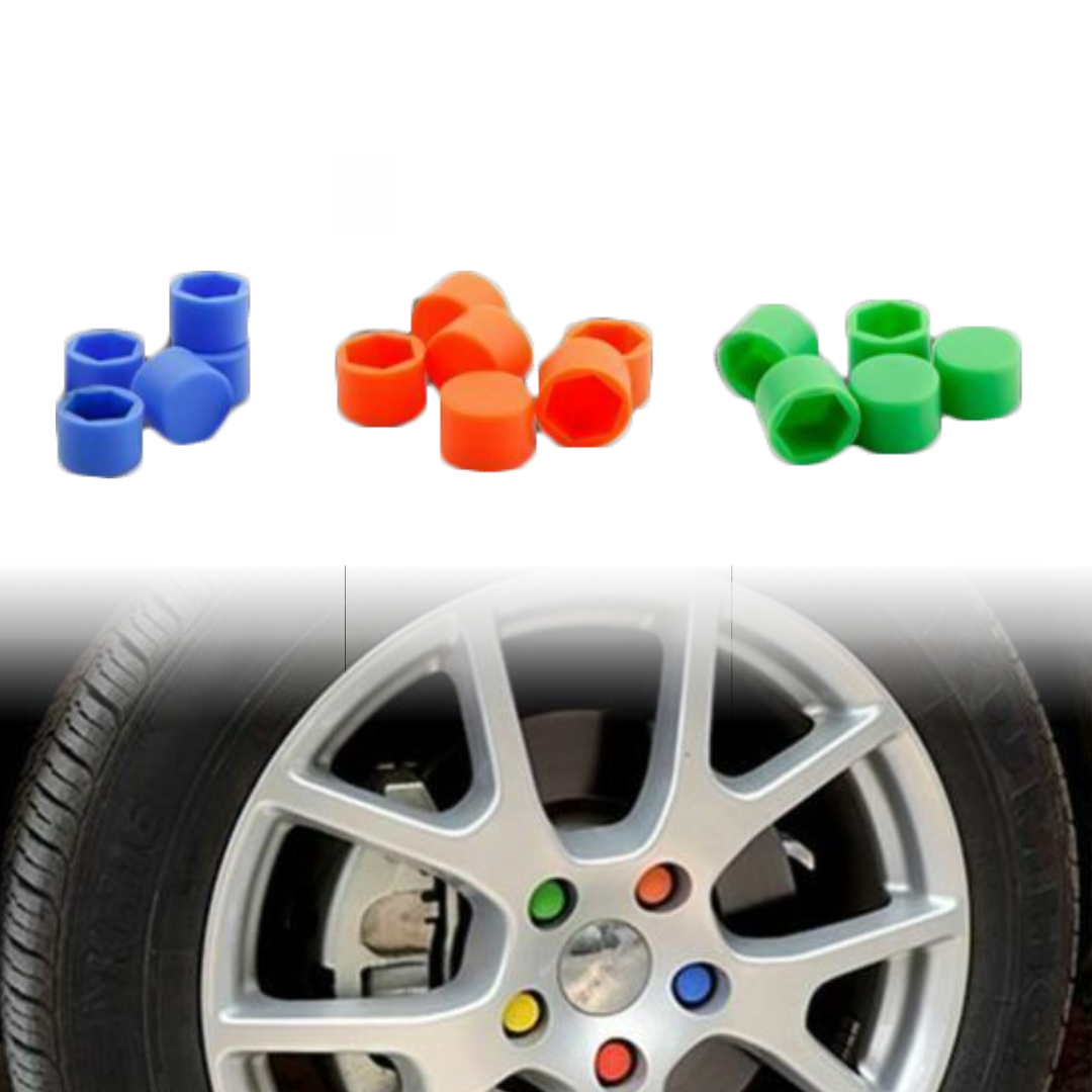 Universal Wheel Nut Covers Assorted Colours Available Fits Most Size ...