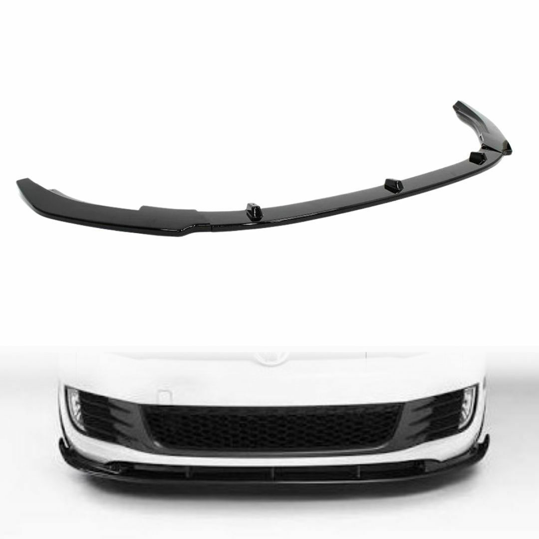 Golf 6 GTI Carbon Fibre Front Lip Lightweight Plastic Painted Gloss ...