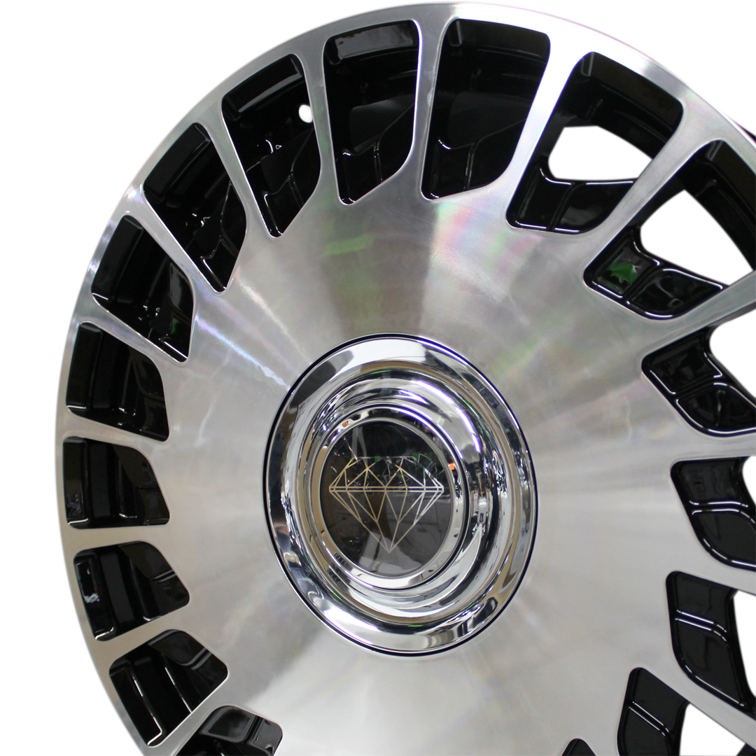 20 inch - Maybach - Forged - 5X112 - N/W - Black Machined Face 8.5J/9 ...
