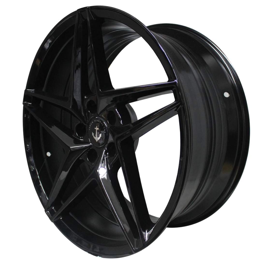 19 inch - Redemption - 5x120 - Hyper Black Gloss Black 5X112 PCD 19X8 ...