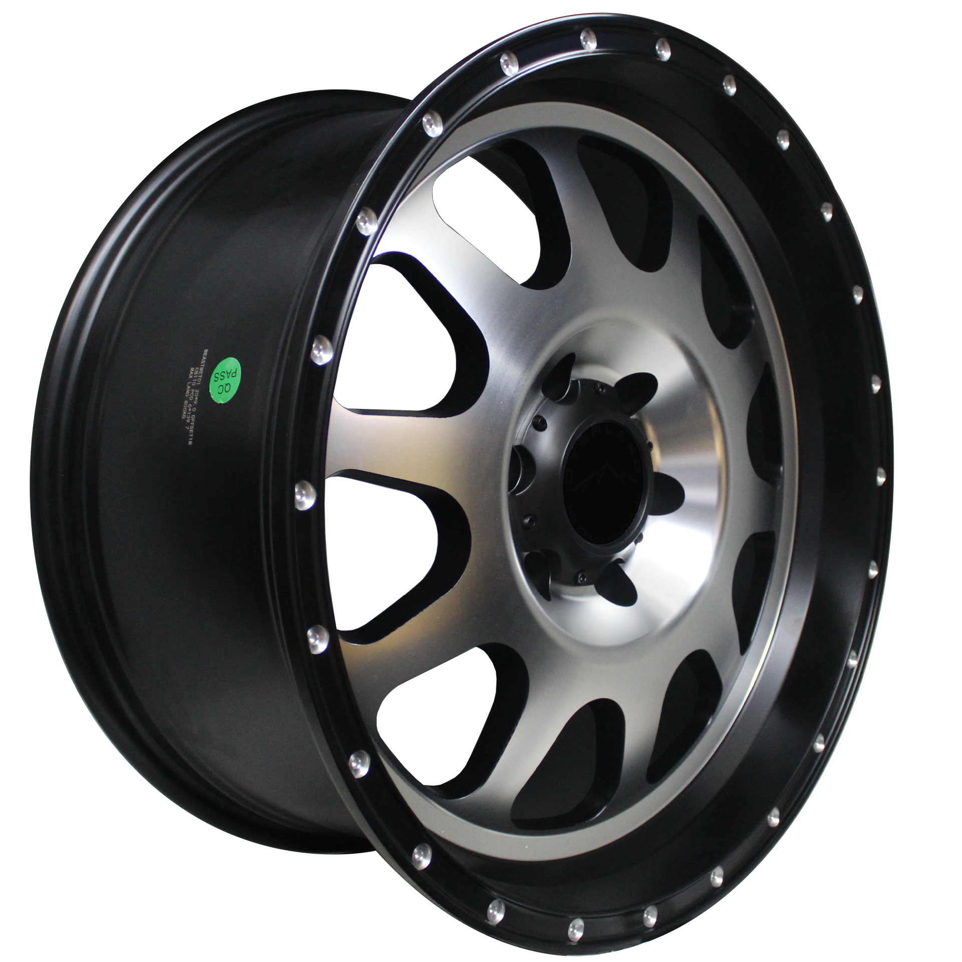20 inch - Commodore - 6x139 - Matte Black Machined Face Matte Black ...