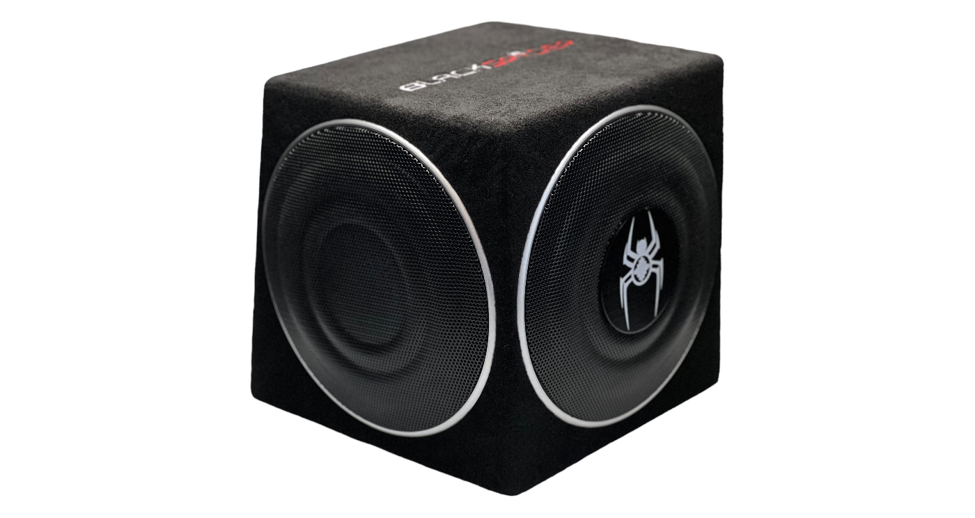 Blackspider 8″ 7000W Cube Active Subwoofer Features: Active Max Power ...
