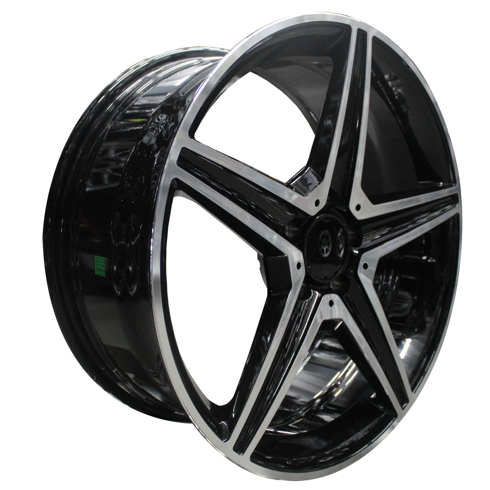 19 inch Revolver - Forged - 5x112 - N/W - Black Machined Face 8J/9J ...