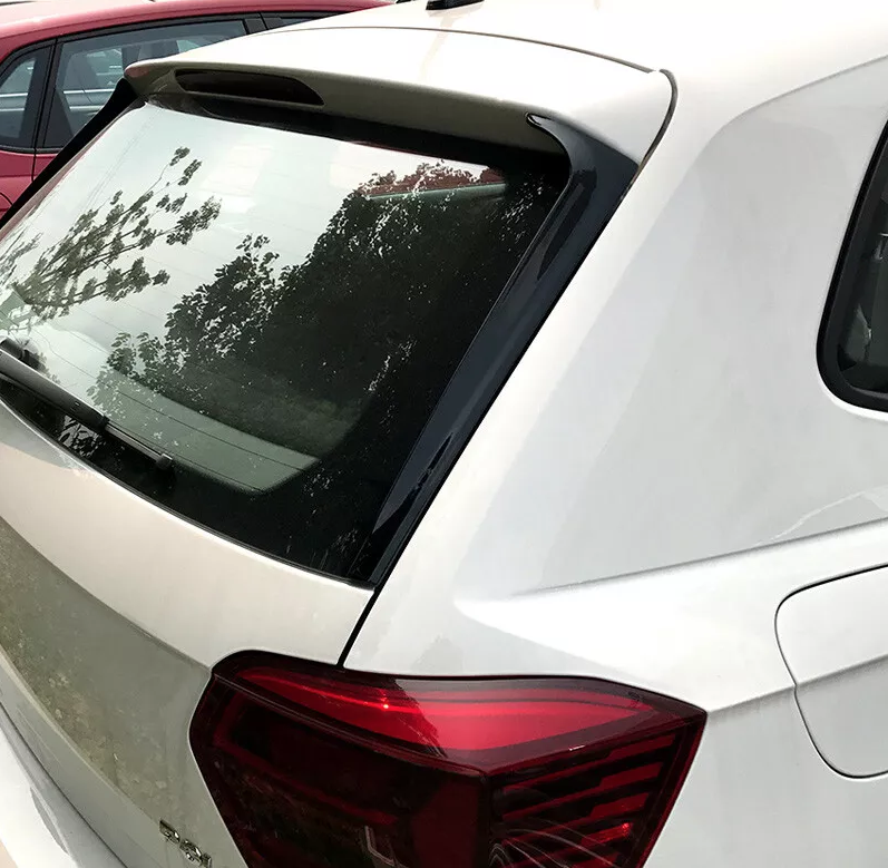 2018 Polo MK6 Side Spoiler Full Gloss Black (ABS Plastic) For VW Polo ...