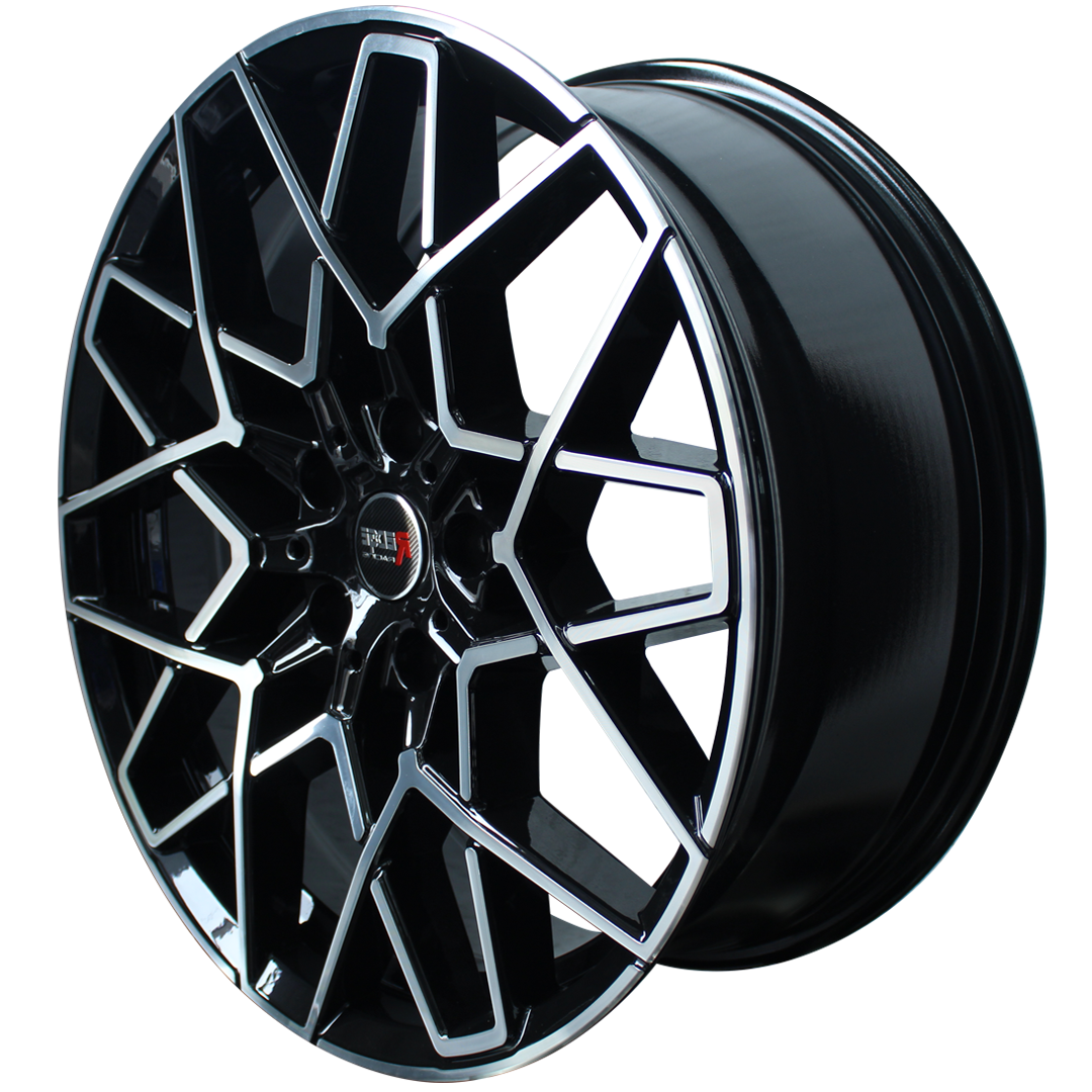 19 inch - 5x120 Fletcher - Black Machined Face Black Machined FAce ...